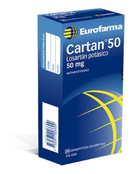 Cartan 50mg X 30 Comprimidos | Farmacia Rex