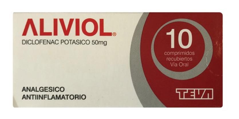 Aliviol 50 Mg 10 Comprimidos | Diclofenac | Farmacia Rex